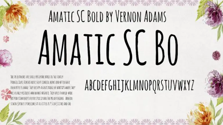 Amatic SC Font Free Download - All Your Fonts