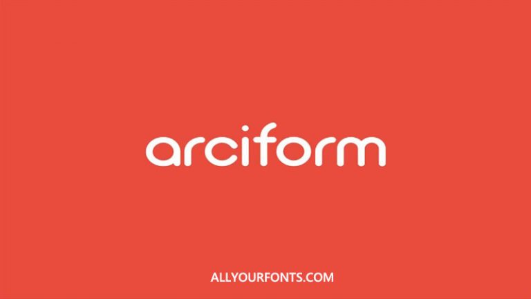 Arciform Font Free Download - All Your Fonts