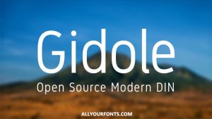 Gidole Font Family Free Download - All Your Fonts
