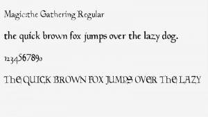 Magic The Gathering Font Download - All Your Fonts