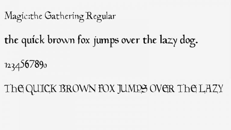 Magic The Gathering Font Download - All Your Fonts