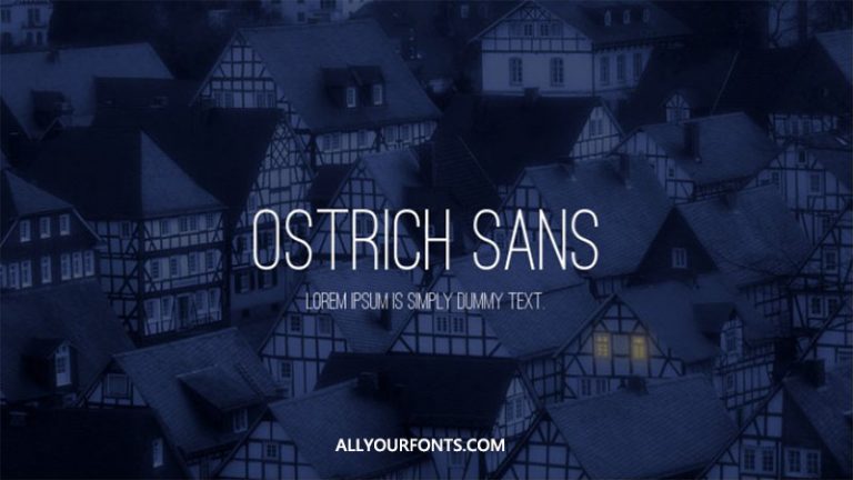 Ostrich Sans Font Free Download - All Your Fonts