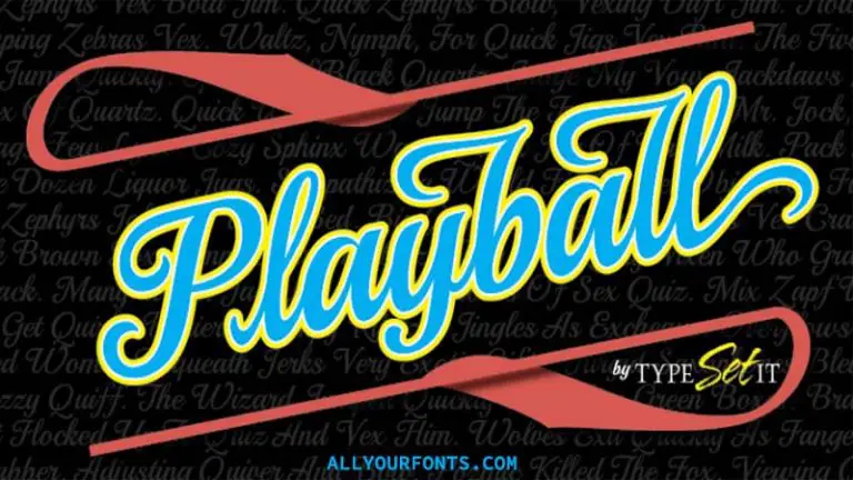 Playball Font Free Download - All Your Fonts
