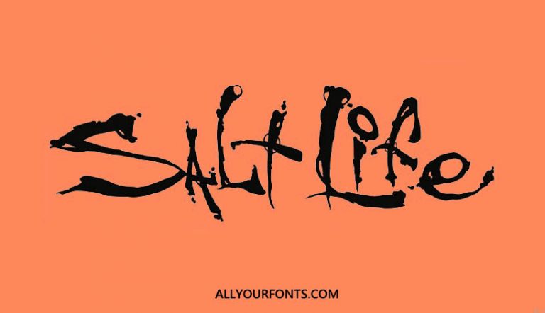 Salt Life Font Free Download - All Your Fonts