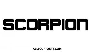 Scorpion Font Free Download - All Your Fonts