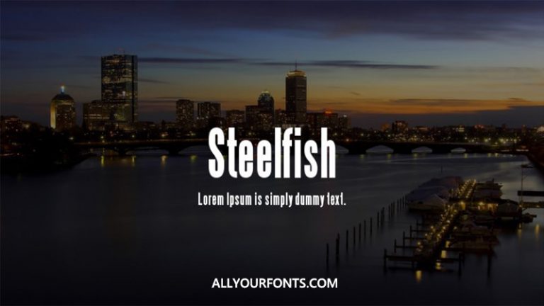 Steelfish Font Free Download - All Your Fonts