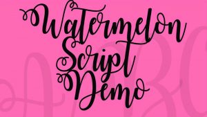 Watermelon Script Font Download - All Your Fonts