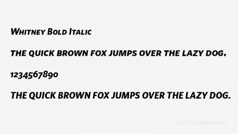 Whitney Font Free Download - All Your Fonts