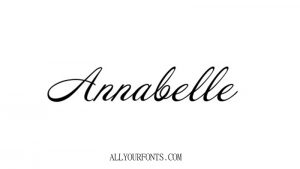 Annabelle Font Free Download - All Your Fonts