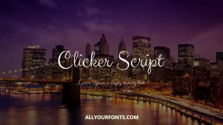 Clicker Script Font Download - All Your Fonts
