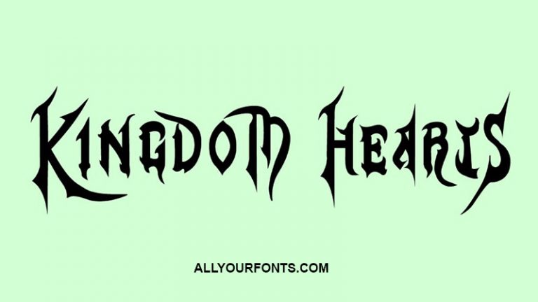 Kingdom Hearts Font Download - All Your Fonts