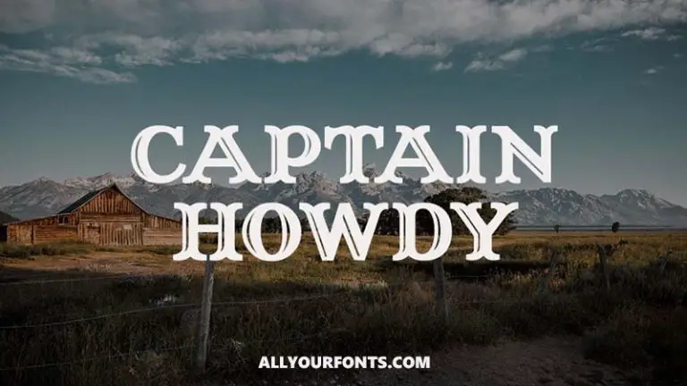 Captain Howdy Font Download - All Your Fonts