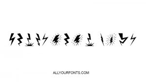 Lightning Bolt Font Download - All Your Fonts