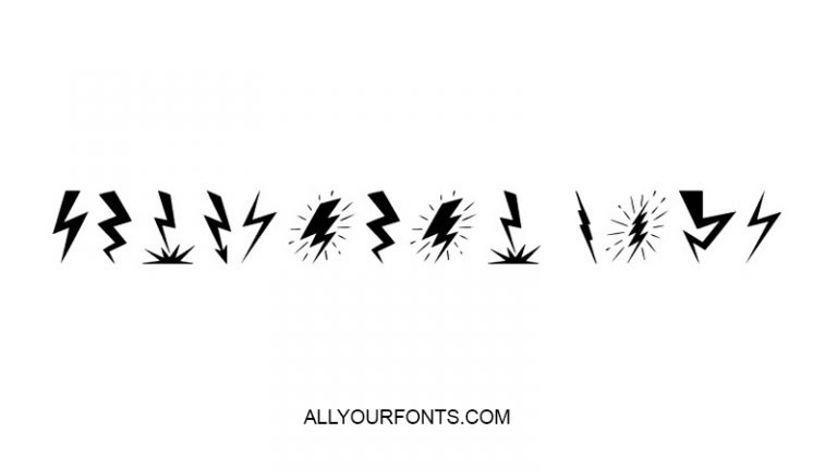 Lightning Bolt Font Download - All Your Fonts