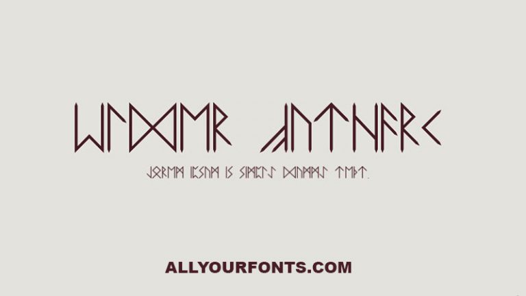 Elder Futhark Font Download - All Your Fonts