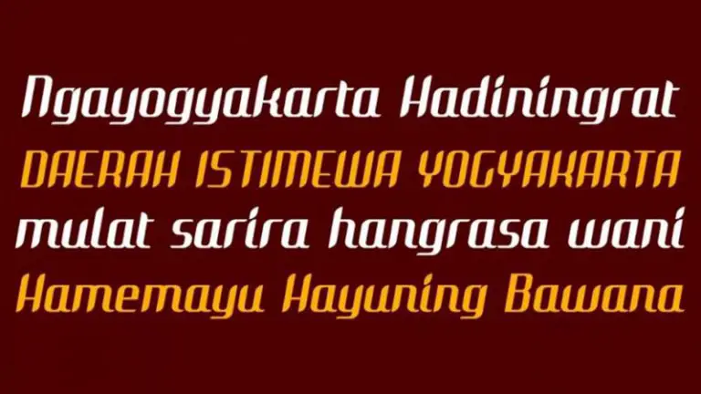 Jogja Font Free Download - All Your Fonts