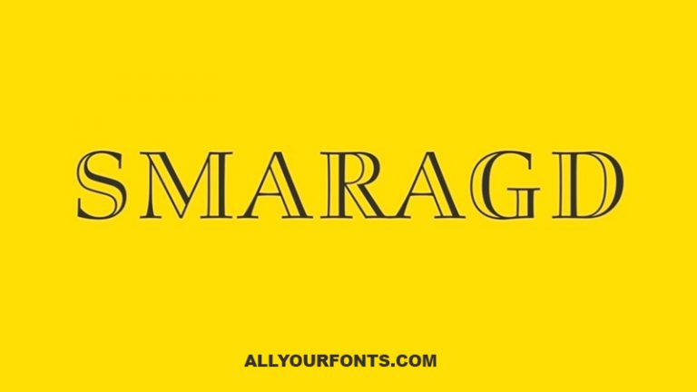 Smaragd Font Free Download - All Your Fonts