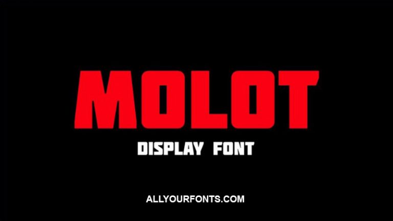 Molot Font Free Download - All Your Fonts