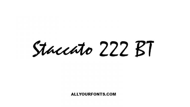 Staccato Font Family Free Download - All Your Fonts