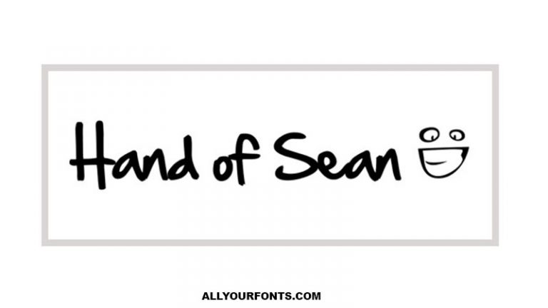 Hand of Sean Font Free Download - All Your Fonts