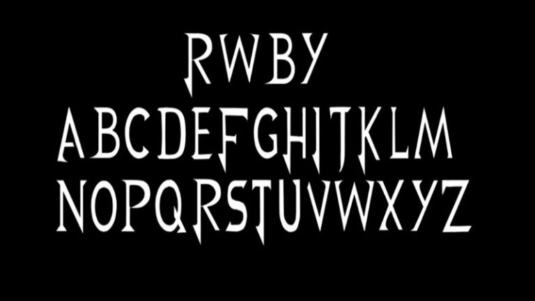RWBY Font Free Download - All Your Fonts