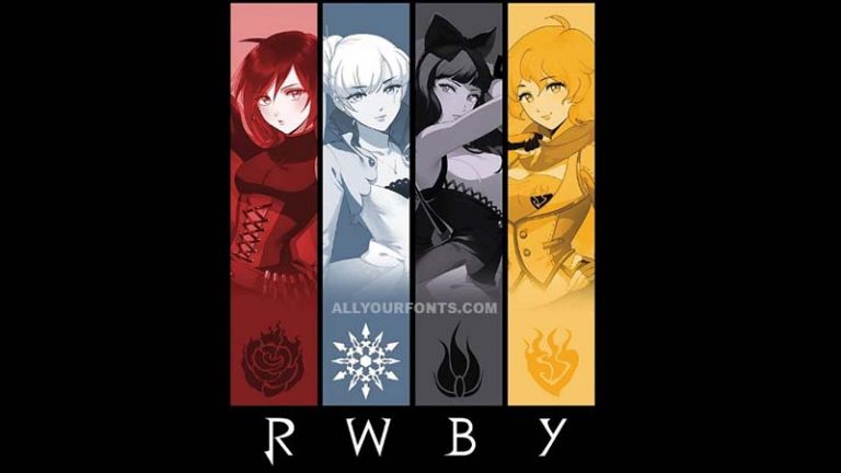 RWBY Font Free Download - All Your Fonts