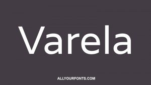 Varela Font Free Download - All Your Fonts