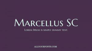 Marcellus Font Free Download - All Your Fonts