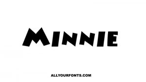 Minnie Font Free Download - All Your Fonts