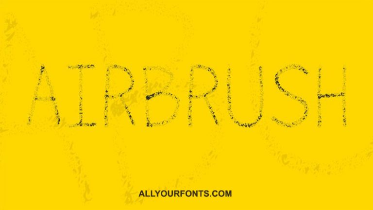 Airbrush Font Free Download - All Your Fonts