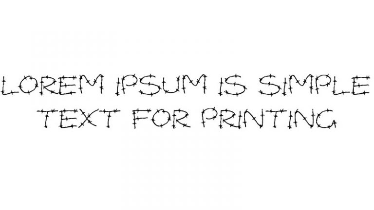 Barbed Wire Font Download - All Your Fonts