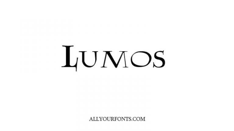 Lumos Font Free Download - All Your Fonts