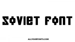 Soviet Font Free Download - All Your Fonts