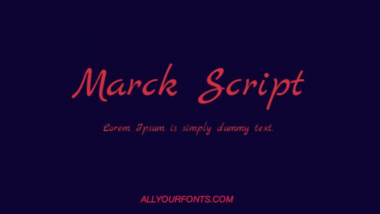 Marck Script Font Free Download - All Your Fonts