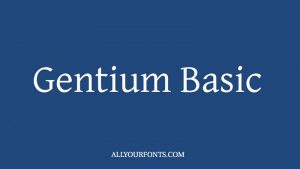 Gentium Basic Font Free Download - All Your Fonts