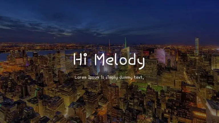 Hi Melody Font Free Download - All Your Fonts