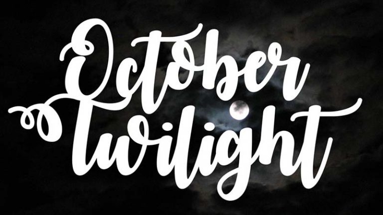 October Twilight Font Free Download - All Your Fonts