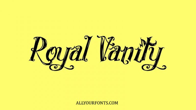 Royal Vanity Font Free Download - All Your Fonts