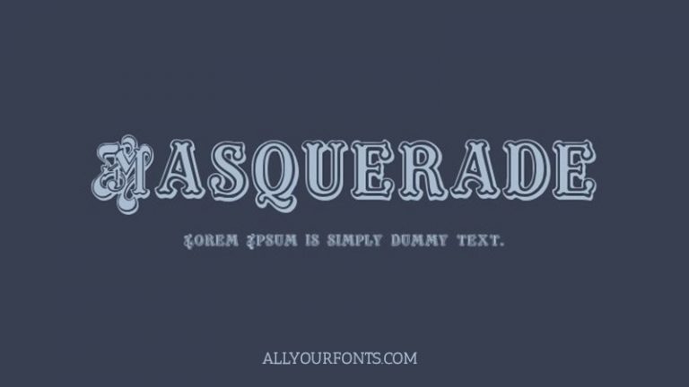 Masquerade Font Free Download - All Your Fonts